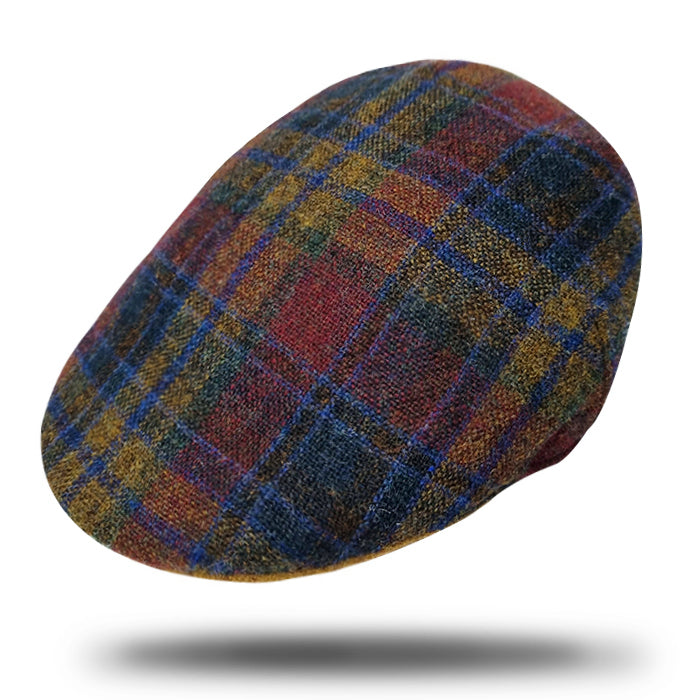 Pure Wool Tartan Flat Cap-IT223 | Stanton Hats